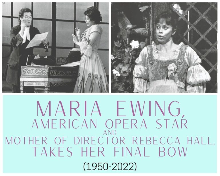 Maria Ewing, American Opera Star, Takes Her Final Bow (1950-2022 ...